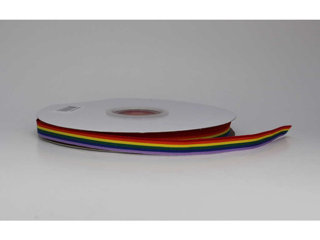 Regnbuebånd 10mm x 50m