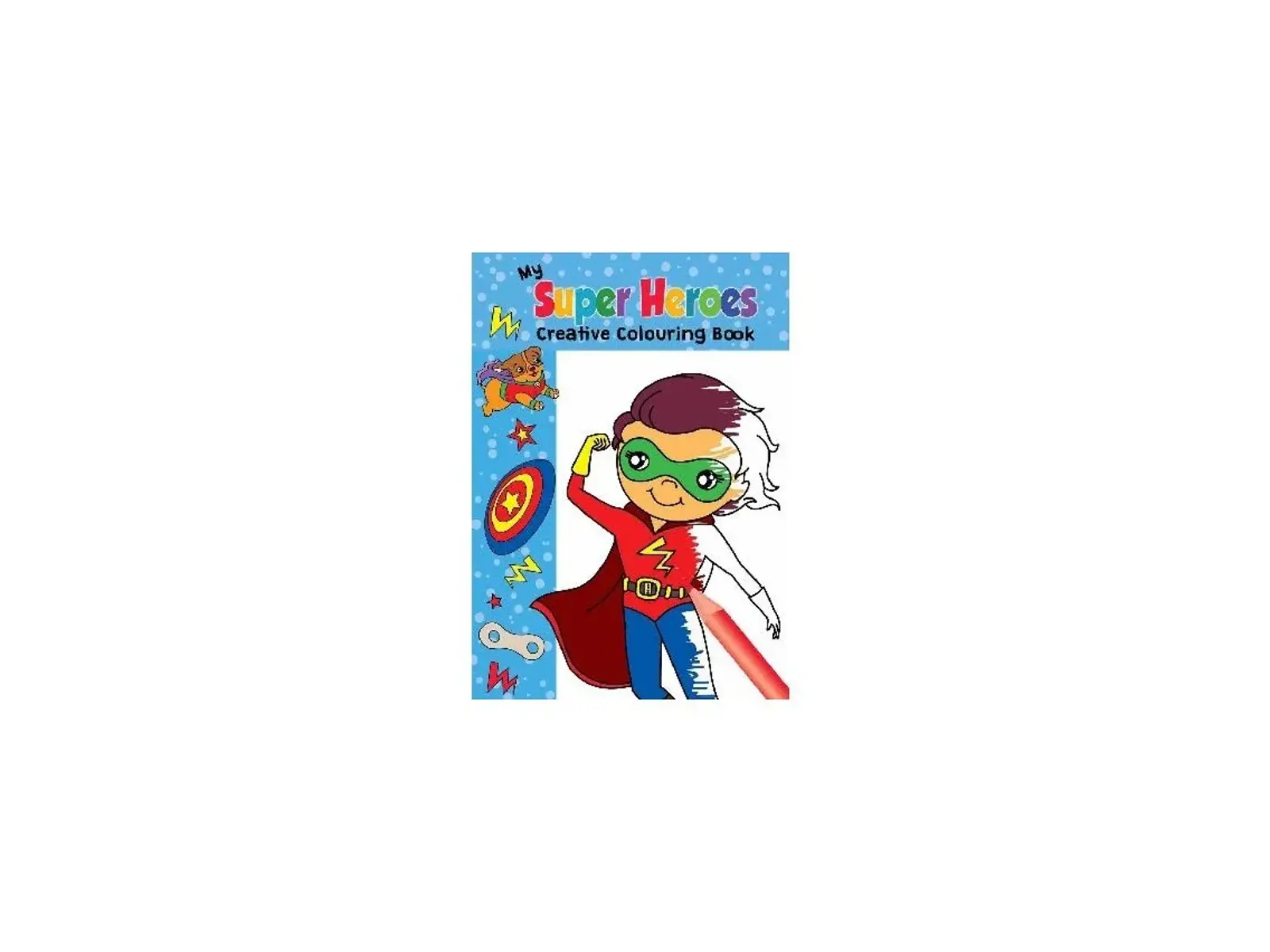 Køb Malebog A4 Superhelte 16 sider hos Superhelten Legetøj