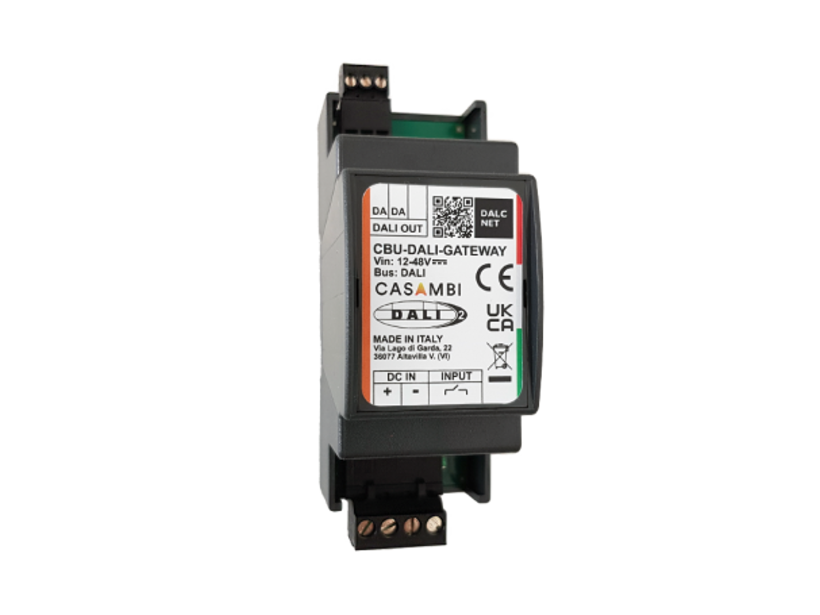 CBU-DALI Gateway Signal converter, Input: 12-48V DC, Output: DALI
