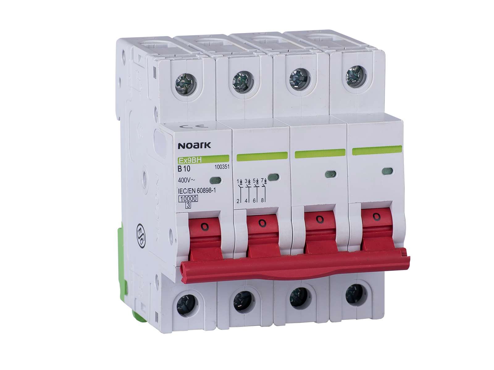 NOARK Automatsikring 4P C2A 10kA 4M NOARK Automatsikring 4P C2A 10kA 4M