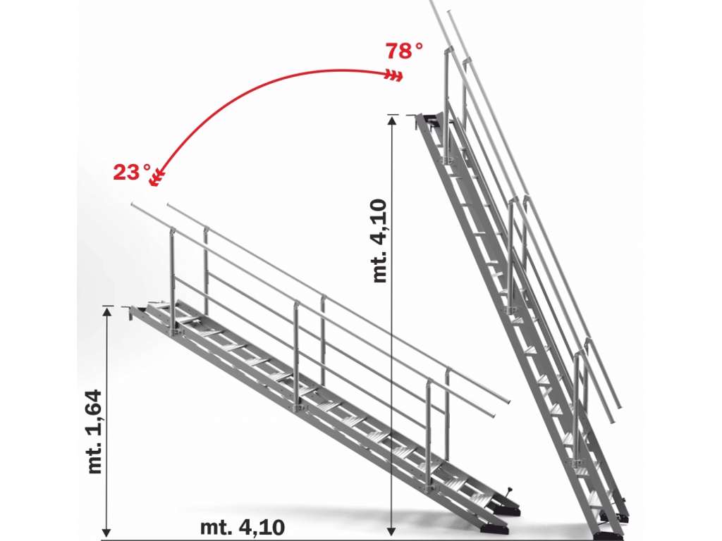 Buy Height adjustable stairs at Alulock