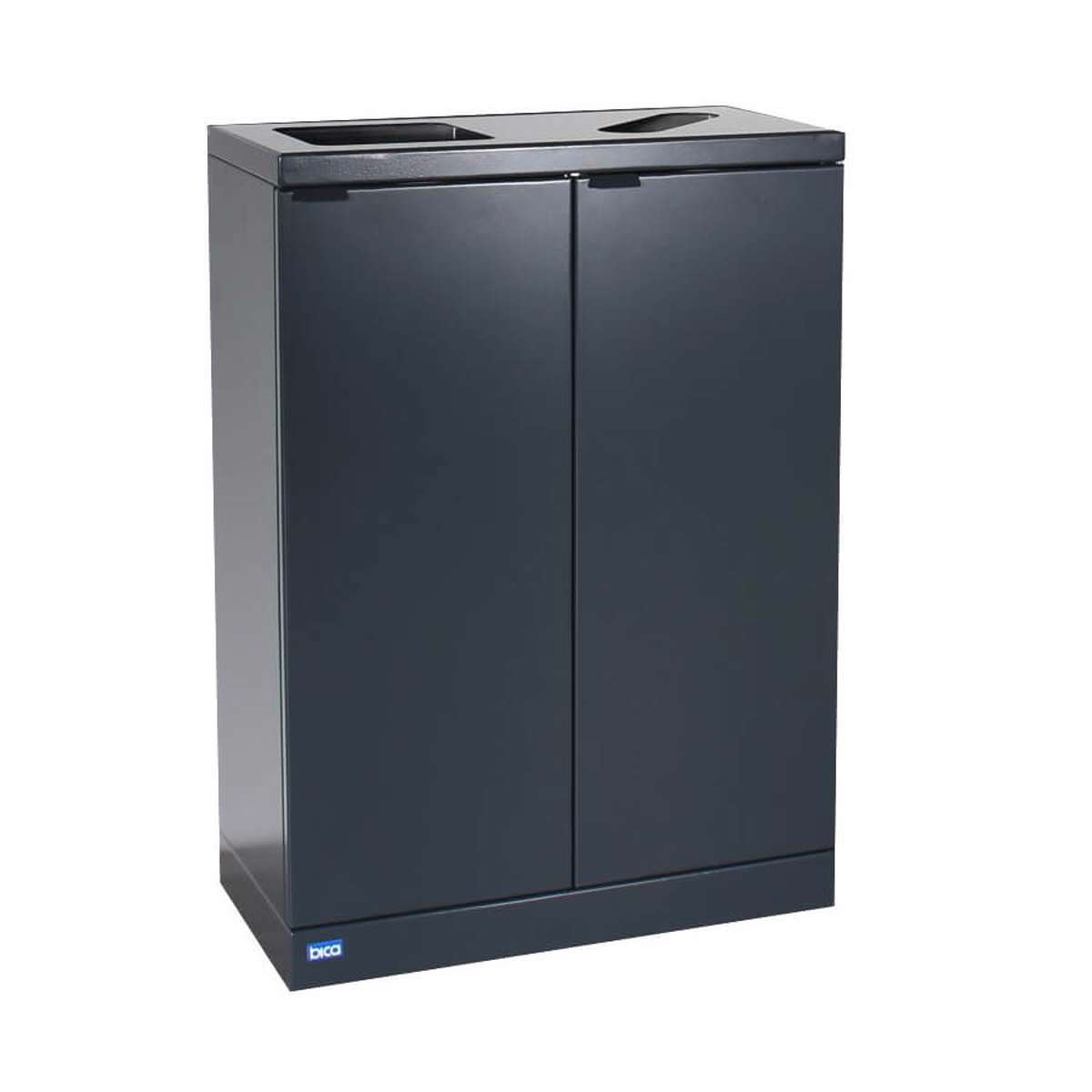 Køb Affaldssystem affaldssortering Bica 888 2x65L, sort hos Kontorlands ...