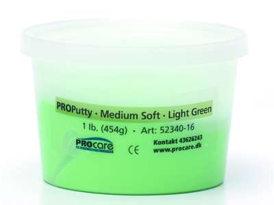 Medium Soft Light Green Putty(hårdhed 4/8) | Køb online hos PROcare.dk