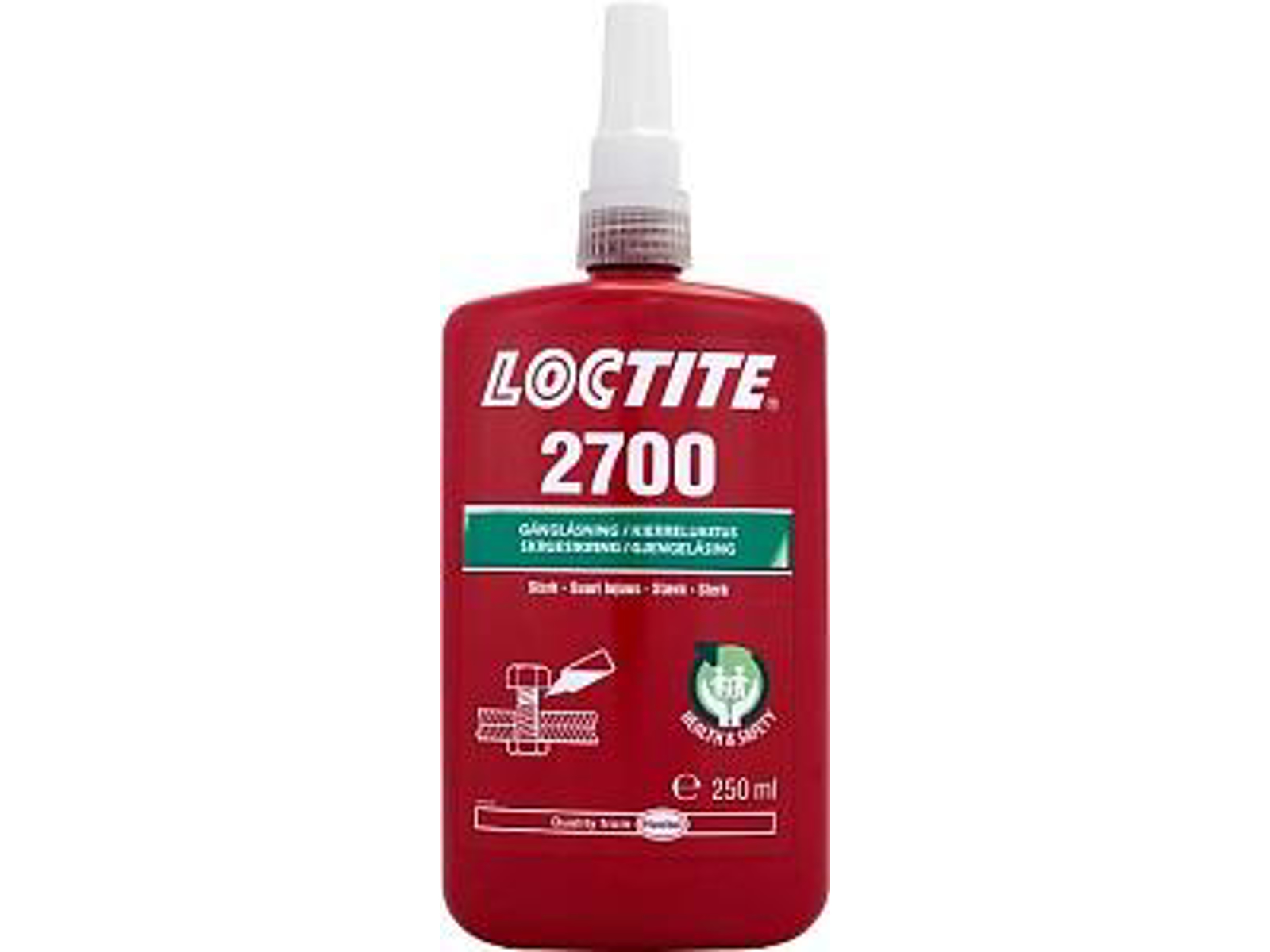 Køb LOCTITE GEVINDSIKRING 2700 / 250ML hos Teknidan Webshop