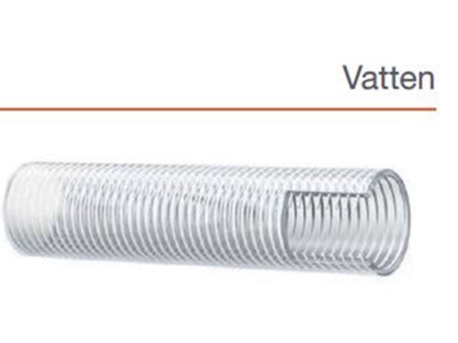 Køb Slange 90mm 466OL PVC m/hvid spiral hos JNF webshop