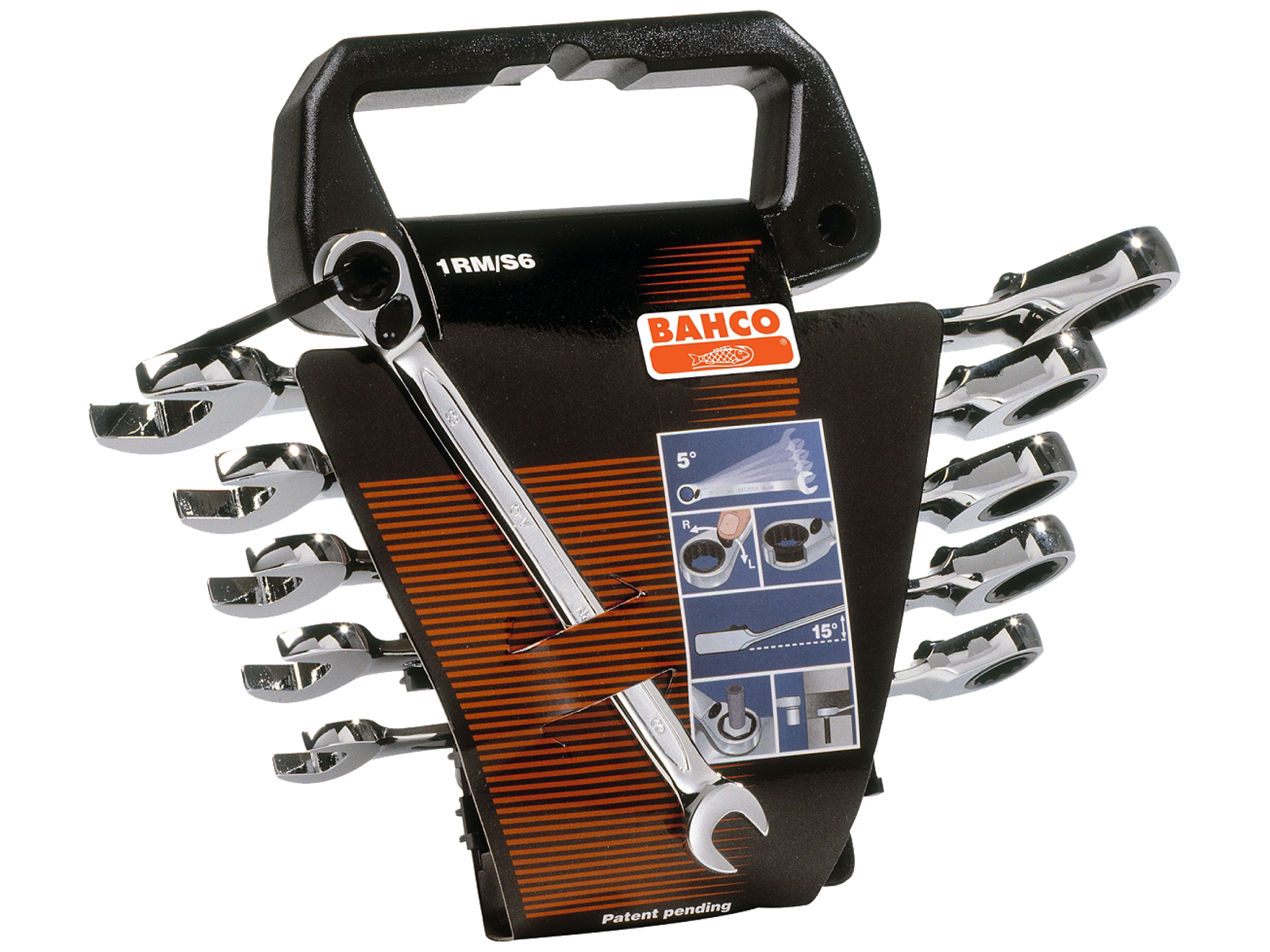 BAHCO 1RM/SH8 RING-SKRALDENØGLESÆT