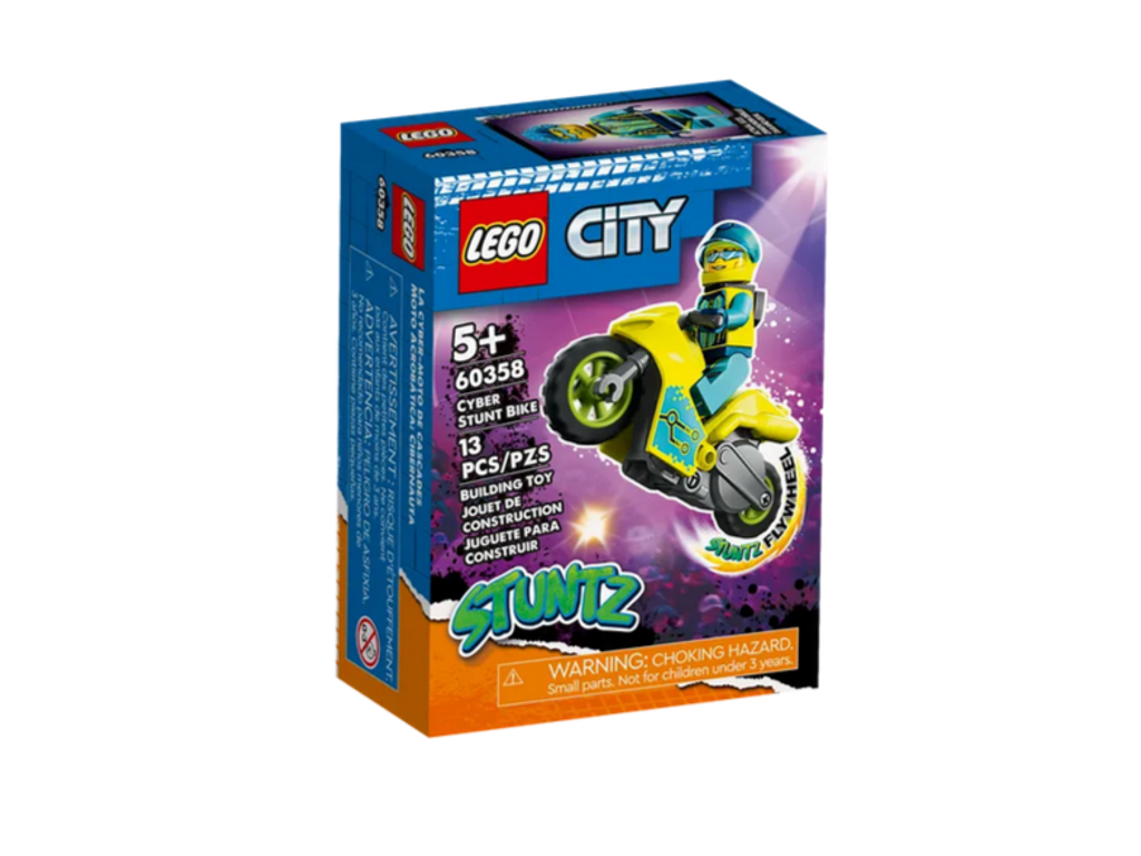 Køb LEGO City Stuntz - Cyber-stuntmotorcykel - 60358 hos Superhelten ...