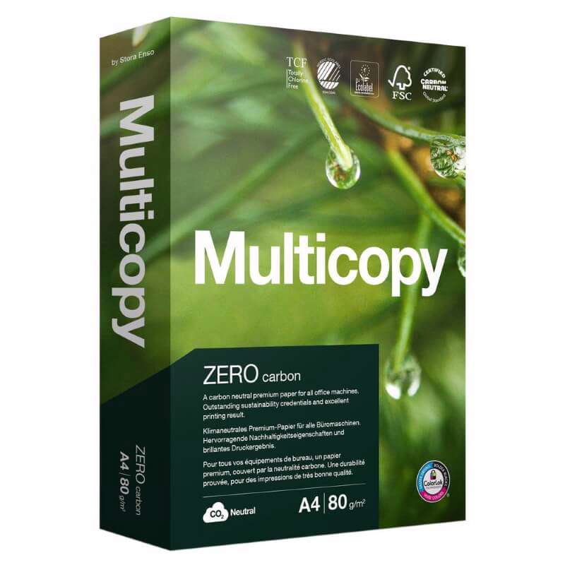 Kopipapir MultiCopy Zero A4 80g pk./500 ark