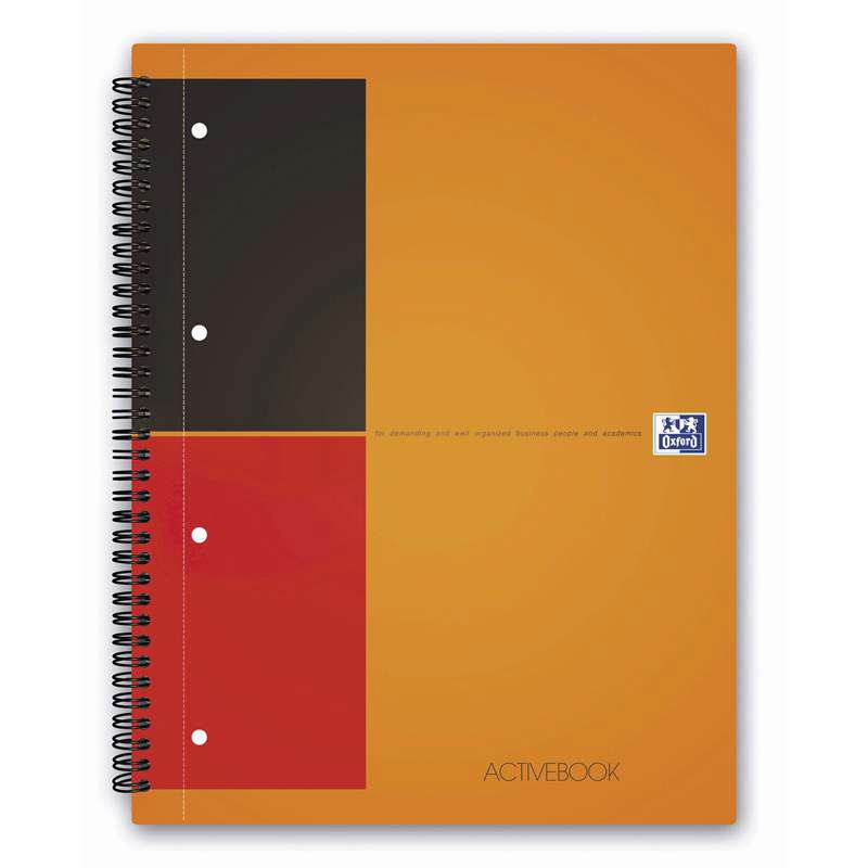 Køb Activebook Oxford int. A4+ linjeret 80 blade hos Kontorlands Webshop