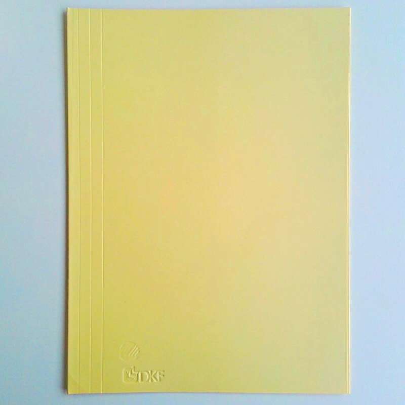 Mappe DKF nr. 103 m/1 klap A4 801037, gul