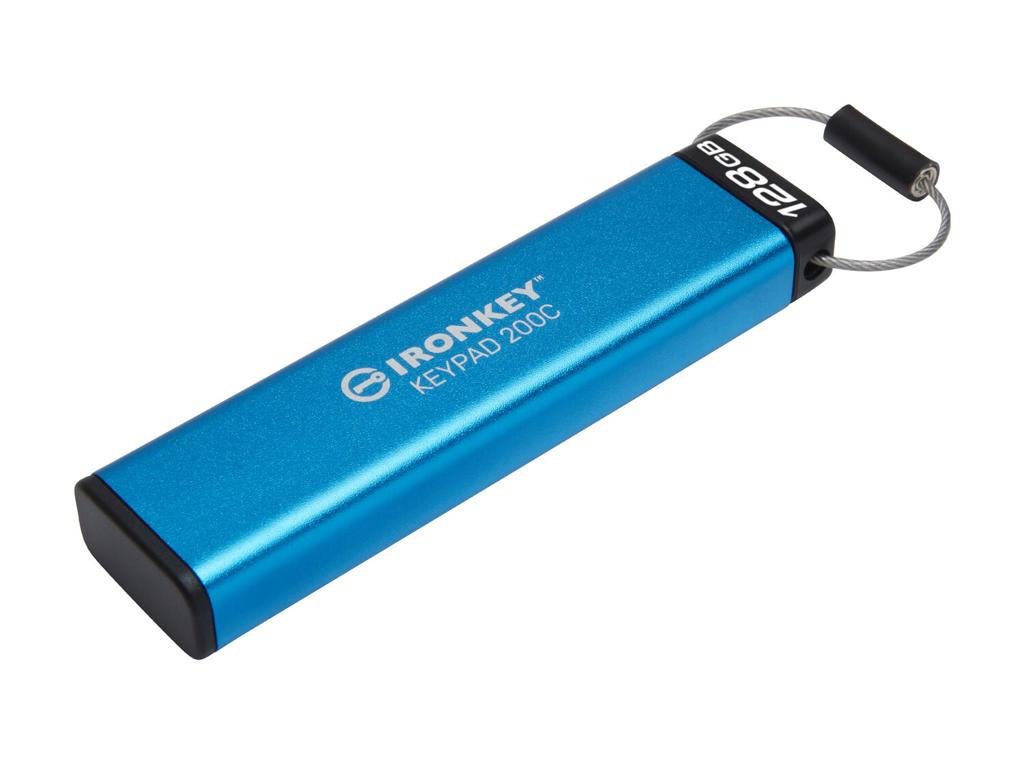 Køb Kingston Technology IronKey Keypad 200 USB-nøgle 128 GB USB Type-C ...