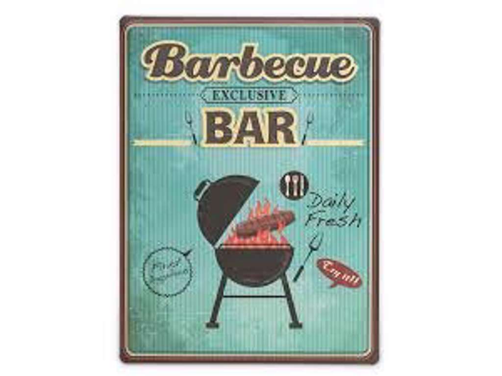 Køb Barbeque Bar metal skilt 30 x 40 cm hos Superhelten Legetøj