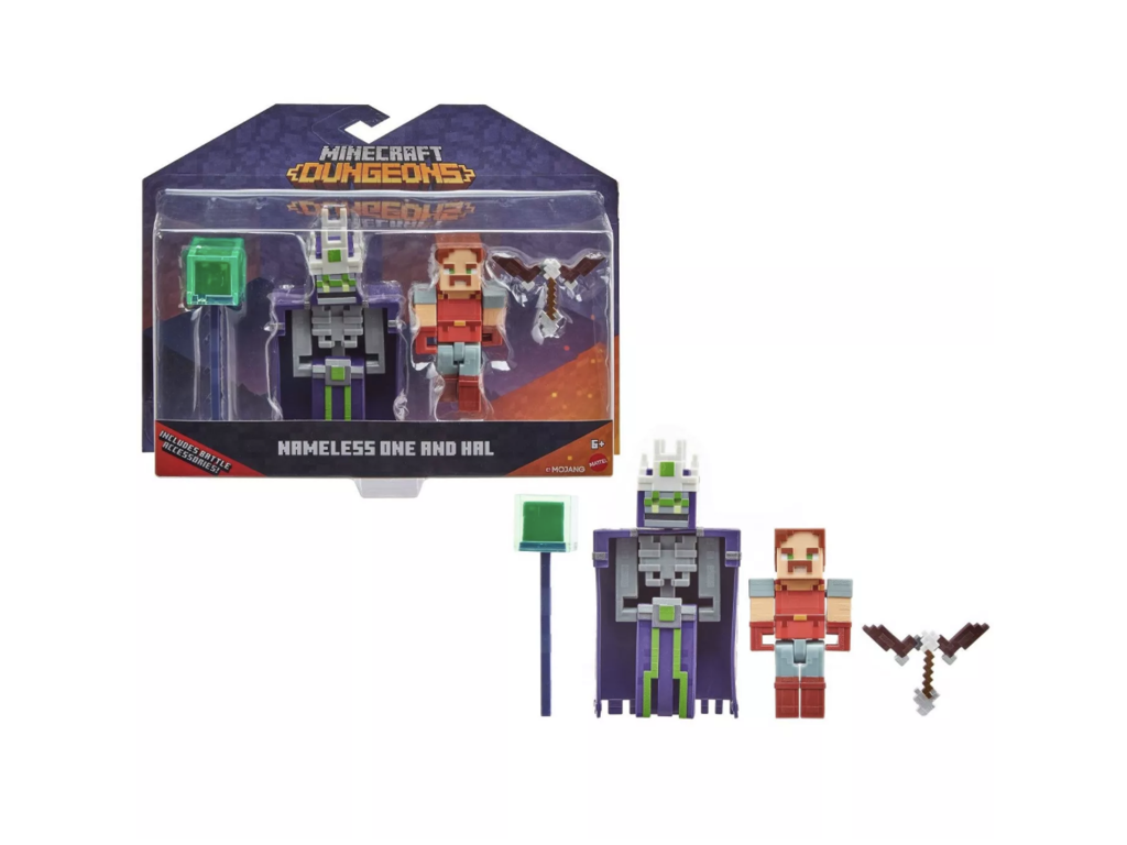 Køb Minecraft Dungeons 2 pak figure af Hal og Nameless One hos ...