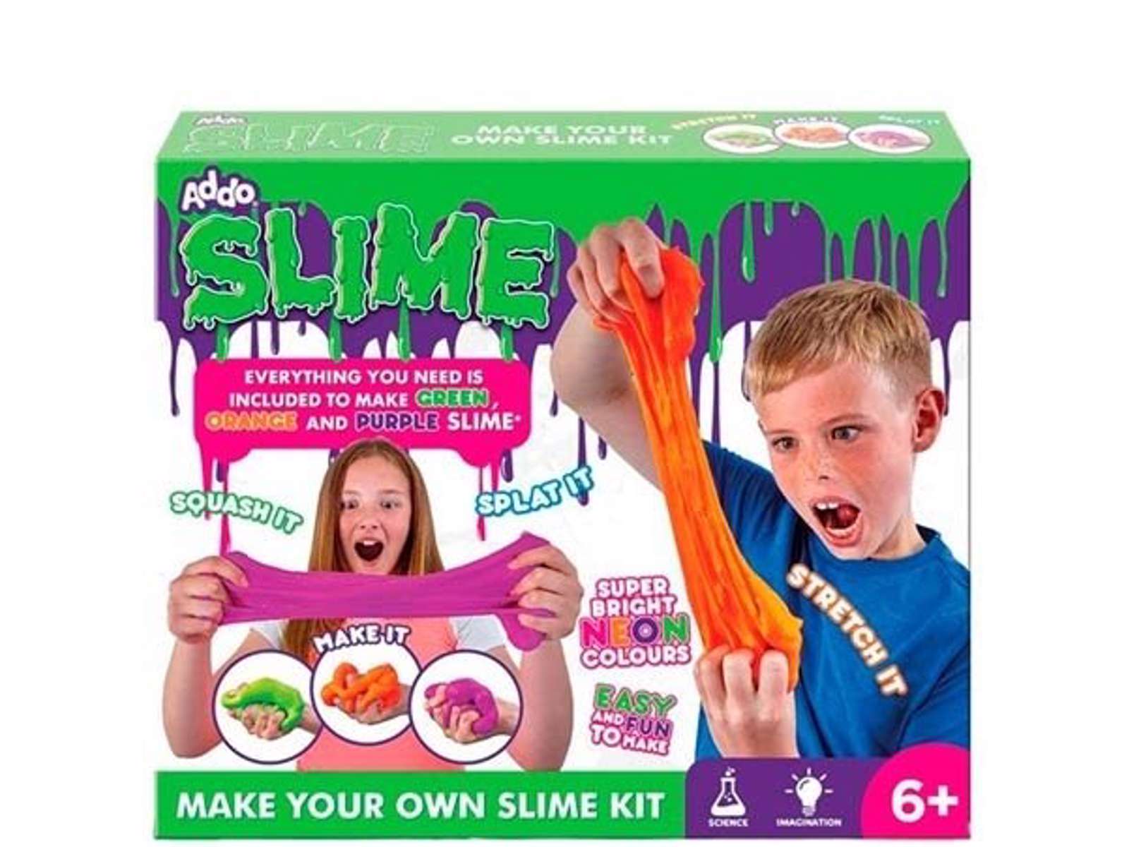 Lav dit eget slim sæt - Grøn/Orange/Lilla