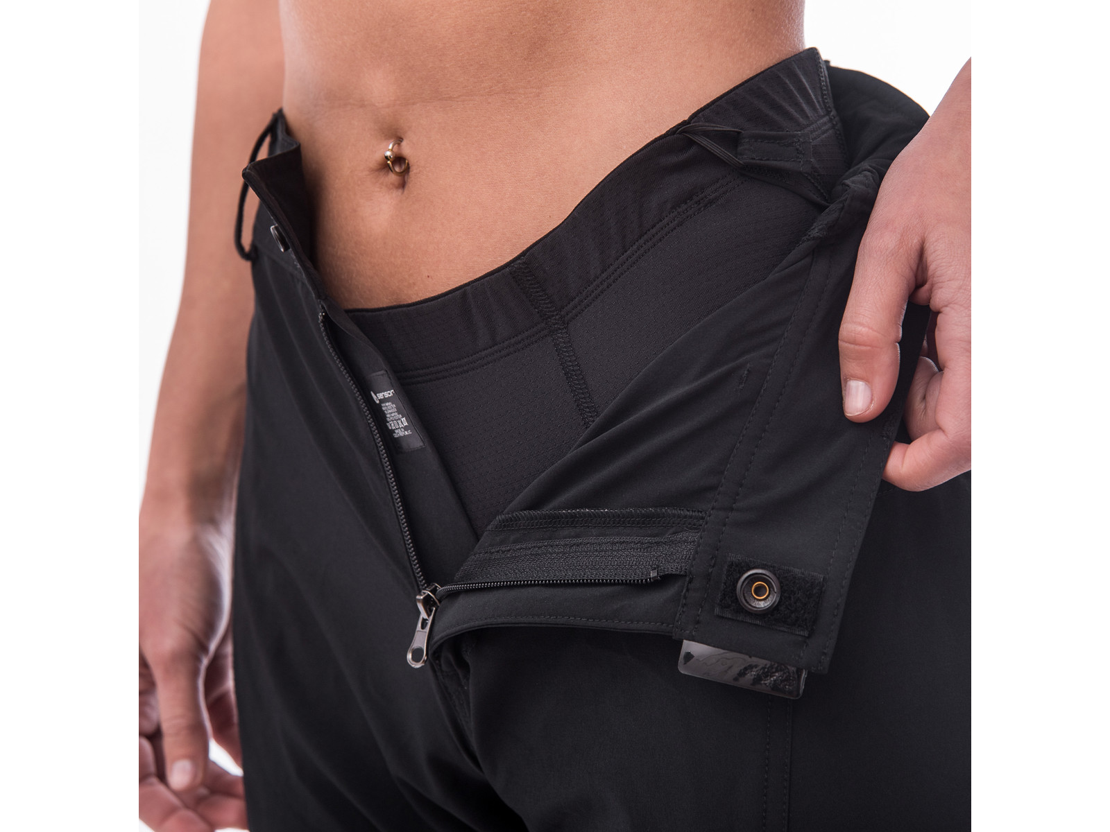 Sensor Helium - Baggy cykelshorts med TMF pude - MTB - Dame - Sort (DKK ...
