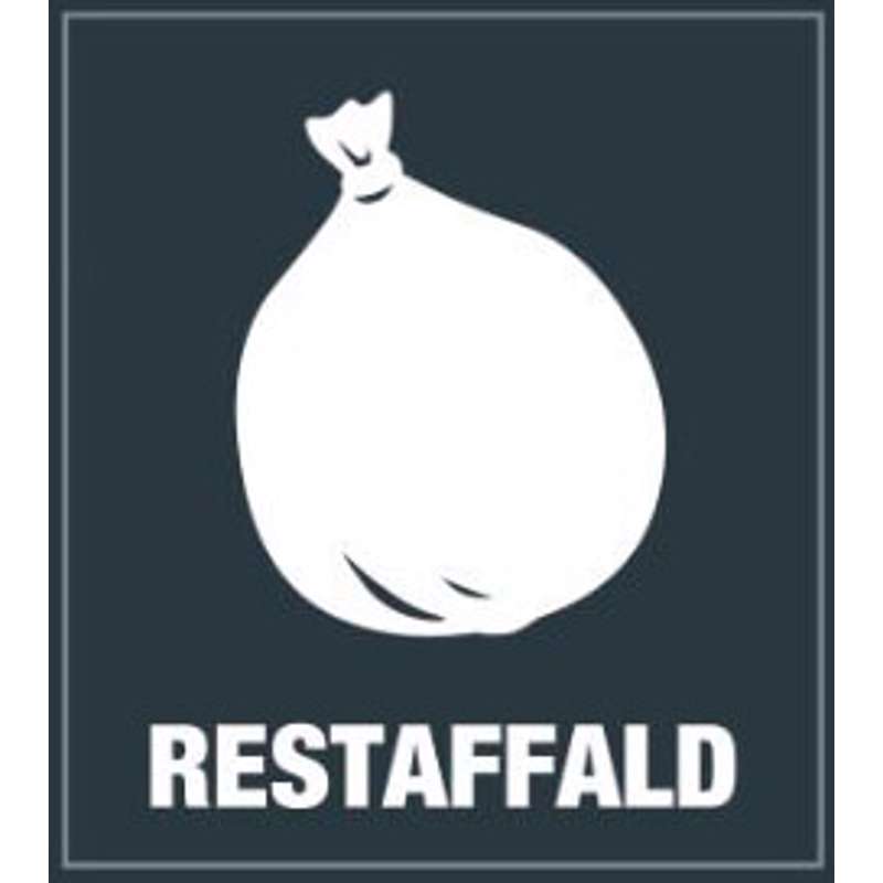 Køb Piktogram affaldssortering Bica RESTAFFALD hos Kontorlands Webshop