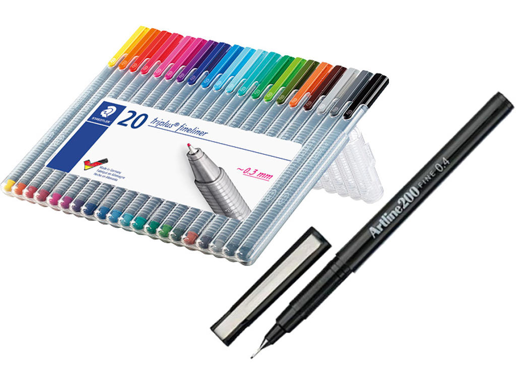 Fineliner | Stort udvalg af fineliners i flere farver | Køb her