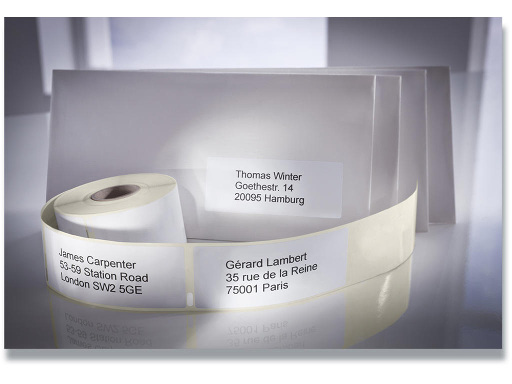Køb Labeletiketter, Adresse, 36x89 mm, 2 ruller af 260 etiketter, Avery ...