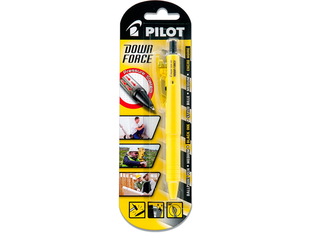 Køb Kuglepen, 0.7 mm, 0.31 mm, 1 stk, Pilot Down Force BDW-40F-B hos ...