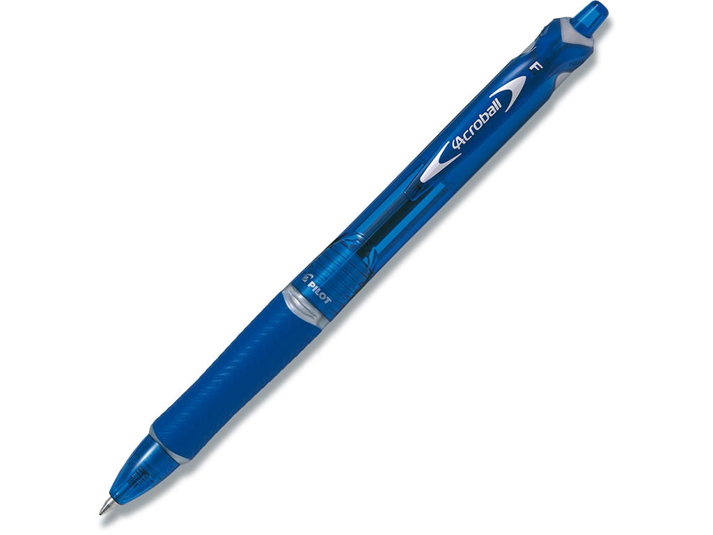 Køb Kuglepen, 0.7 mm, 0.22 mm, Blå, Pilot Acroball Fine BAB-15F-BG-L ...