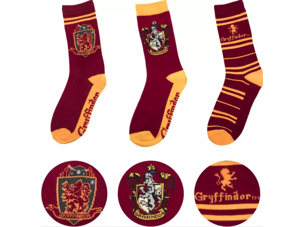 Køb Harry Potter - Strømper 3-pak - Gryffindor hos Superhelten Legetøj