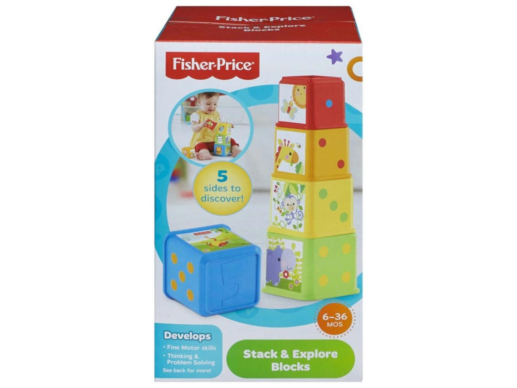 Køb Fisher Price Stack & Explore Blocks - Stabelklodser til børn hos ...