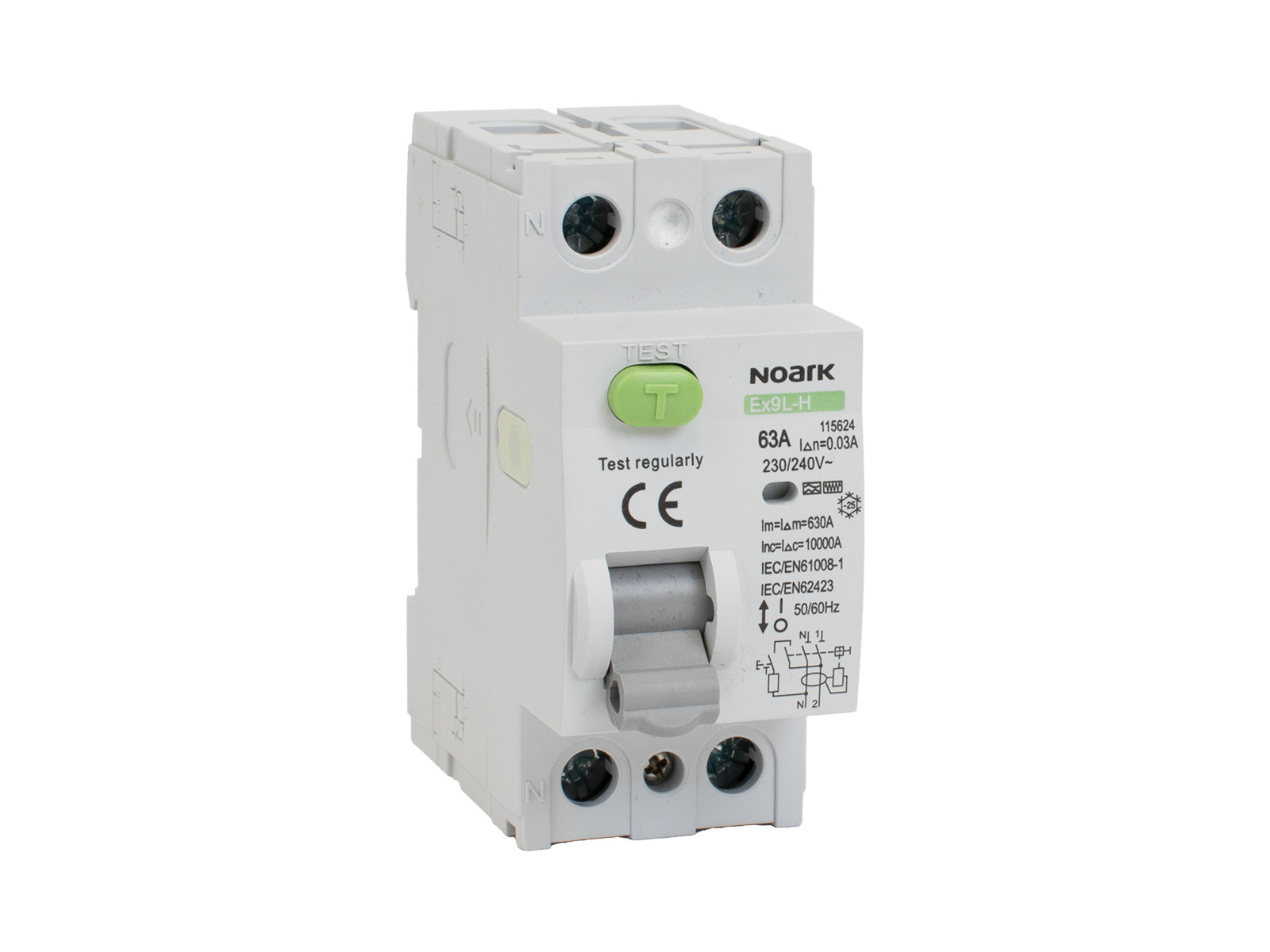 Noark HPFI (RCD) 40A 30mA 2P 10kA Type F