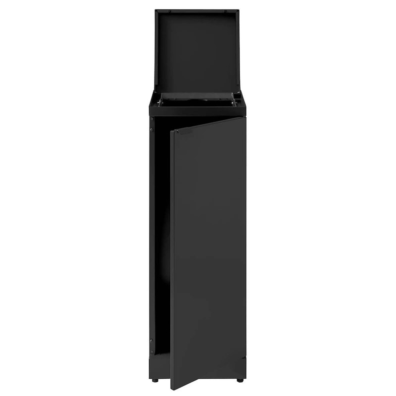 Køb Affaldscontainer affaldssortering Bica 860 65L m/låg, sort hos ...