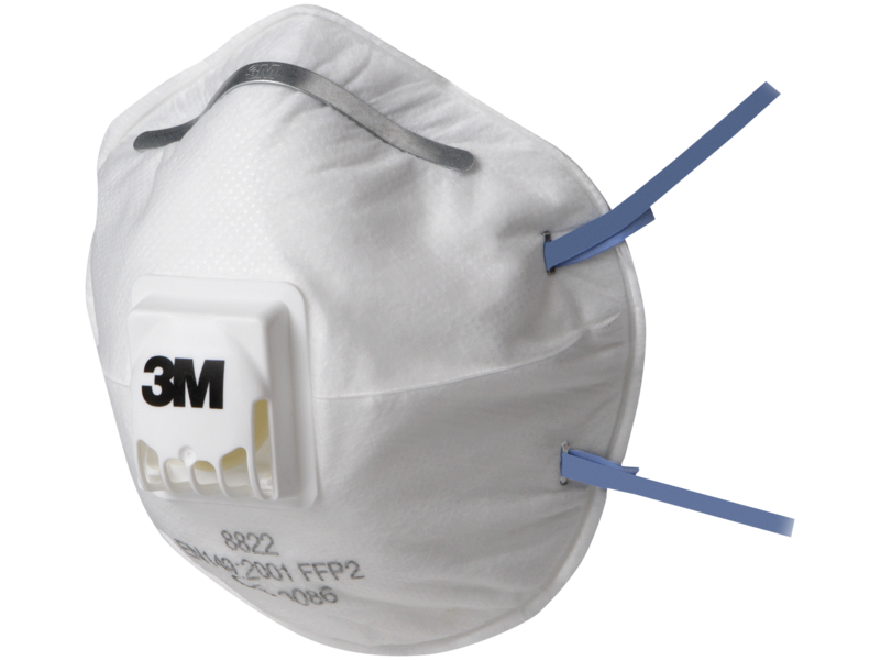 3M STØVMASKE FFP2 MED VENTIL 8822